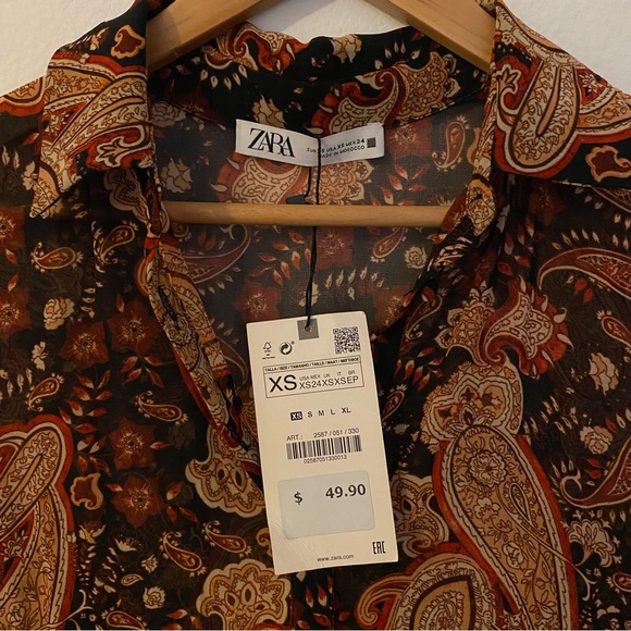 Zara | Dresses | Nwt Zara Paisley Dress | Poshmark